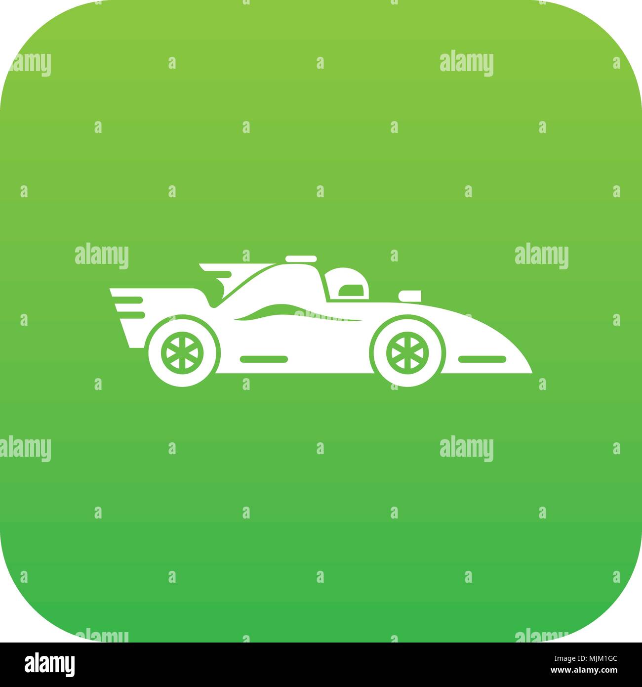 Racing car icon green vector Stock Vector Image & Art - Alamy