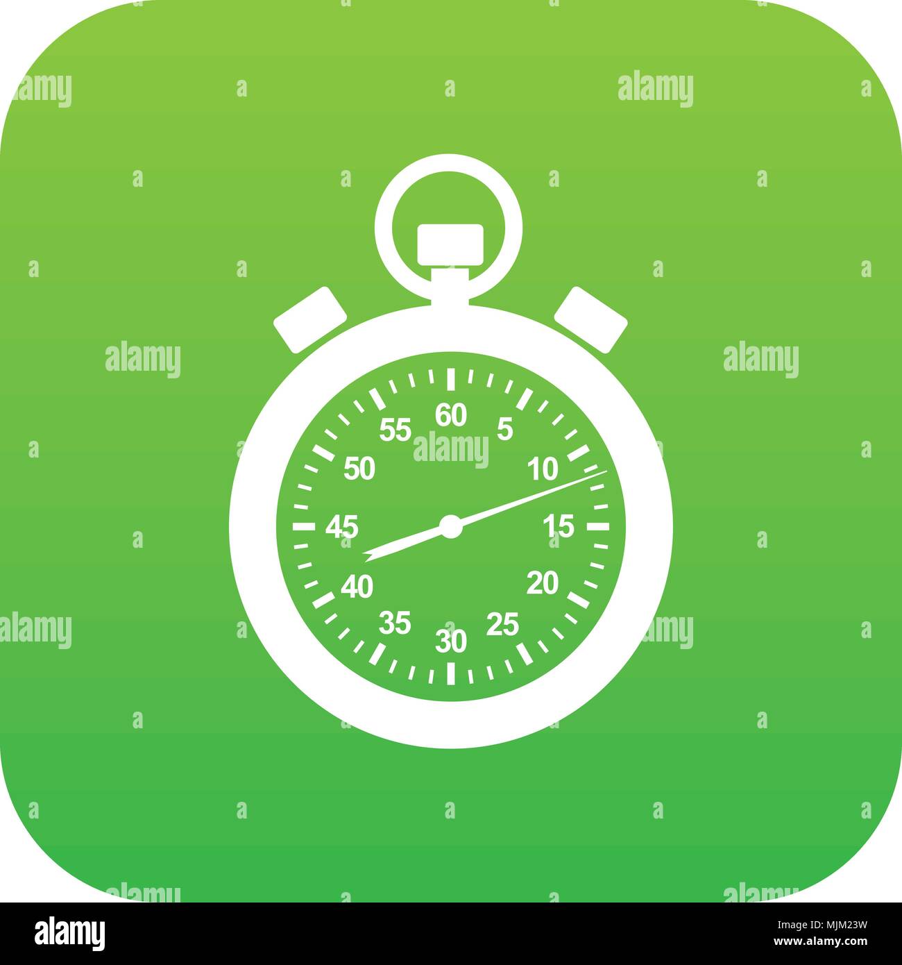 Stopwatch icon green vector Stock Vector Image & Art - Alamy