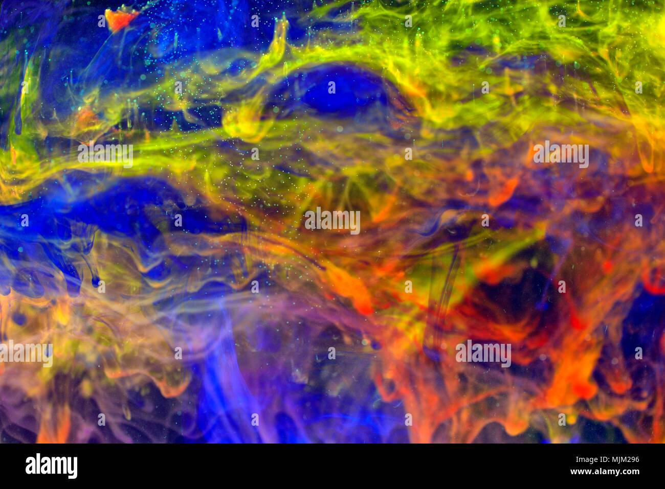 abstract art background in ink colors Stock Photo - Alamy