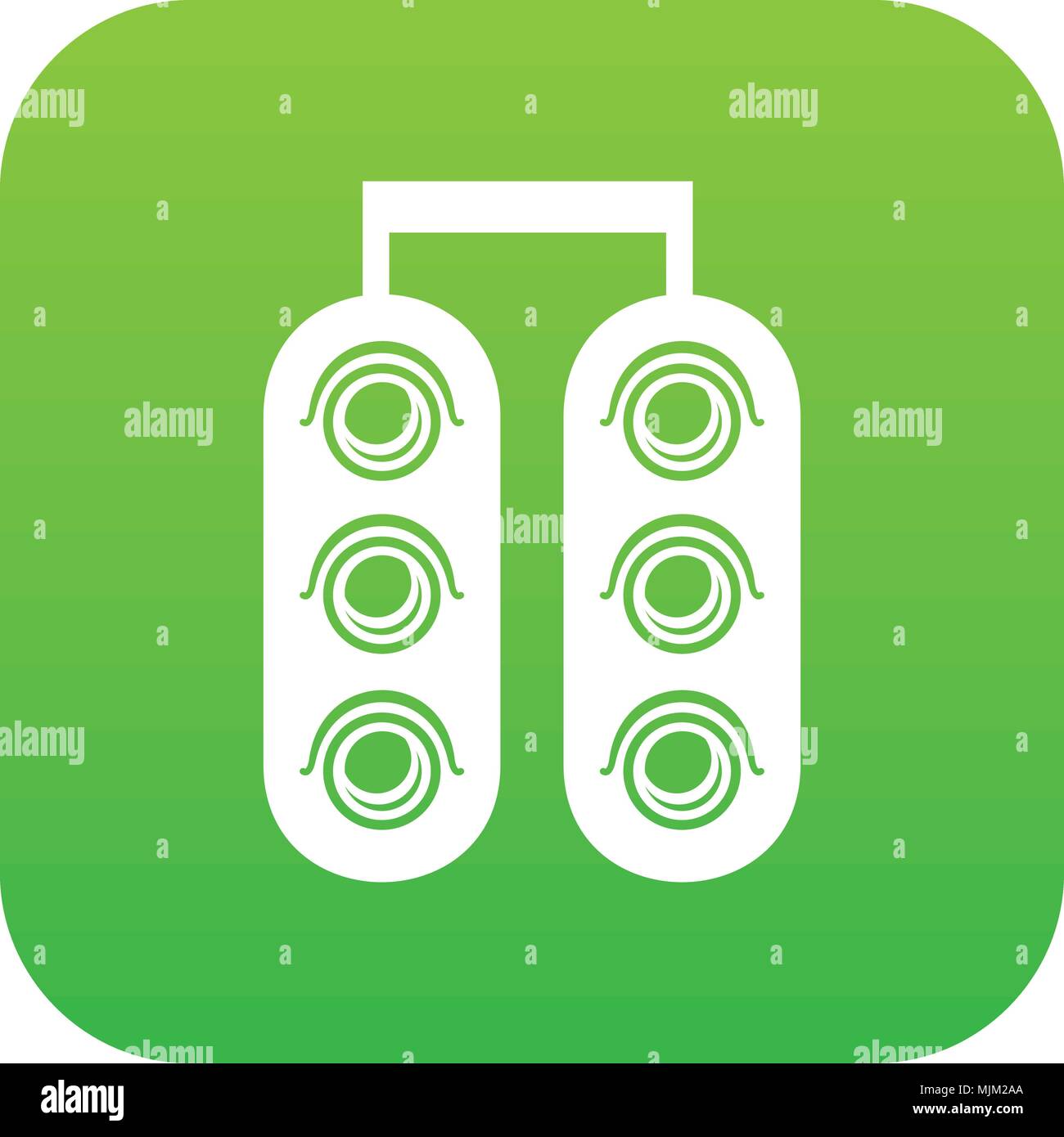 Traffic light icon green vector Stock Vector Image & Art - Alamy