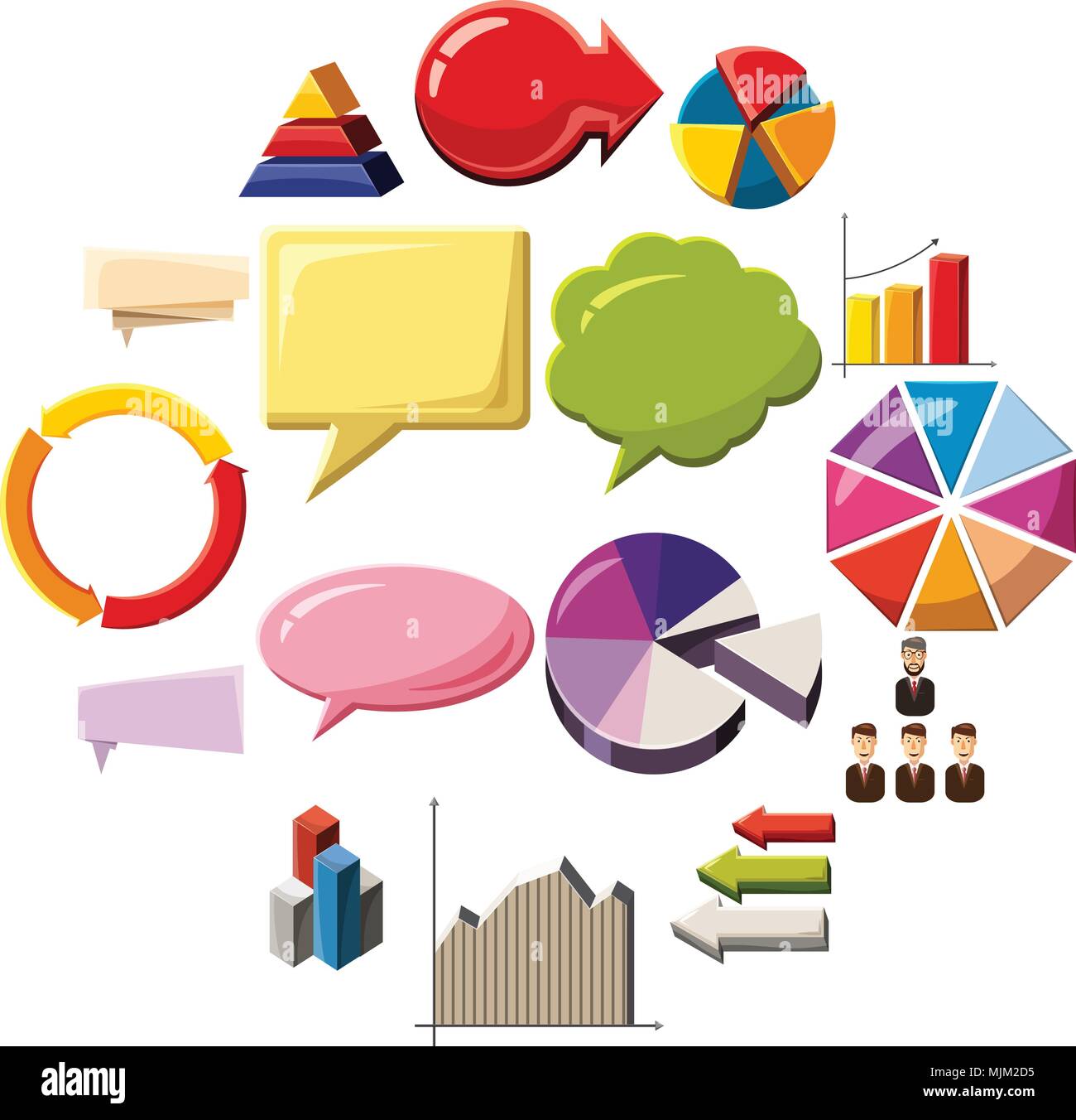 Cartoon style illustration bar graph hi-res stock photography and ...