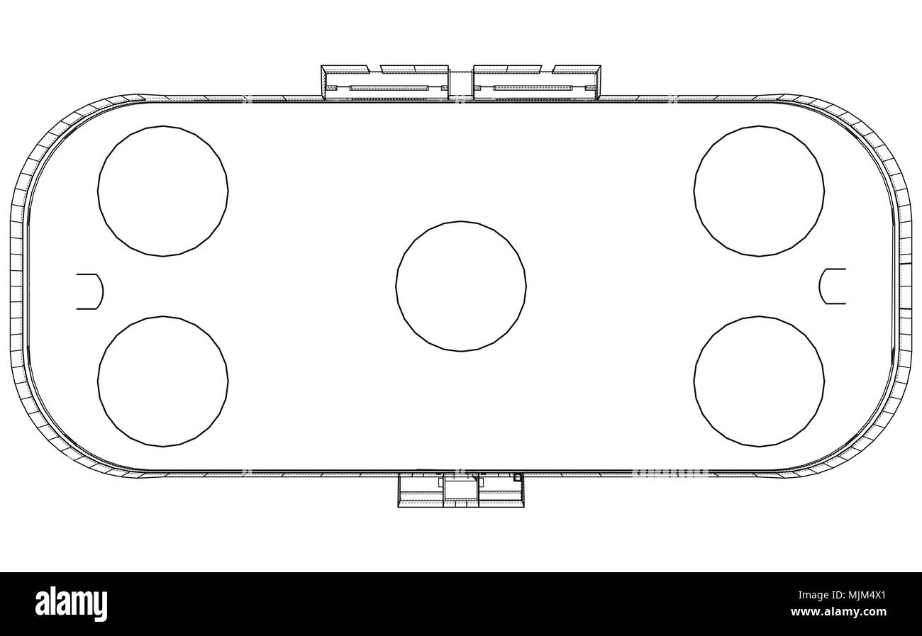 Ice hockey area outline. Vector Stock Vector Image & Art - Alamy