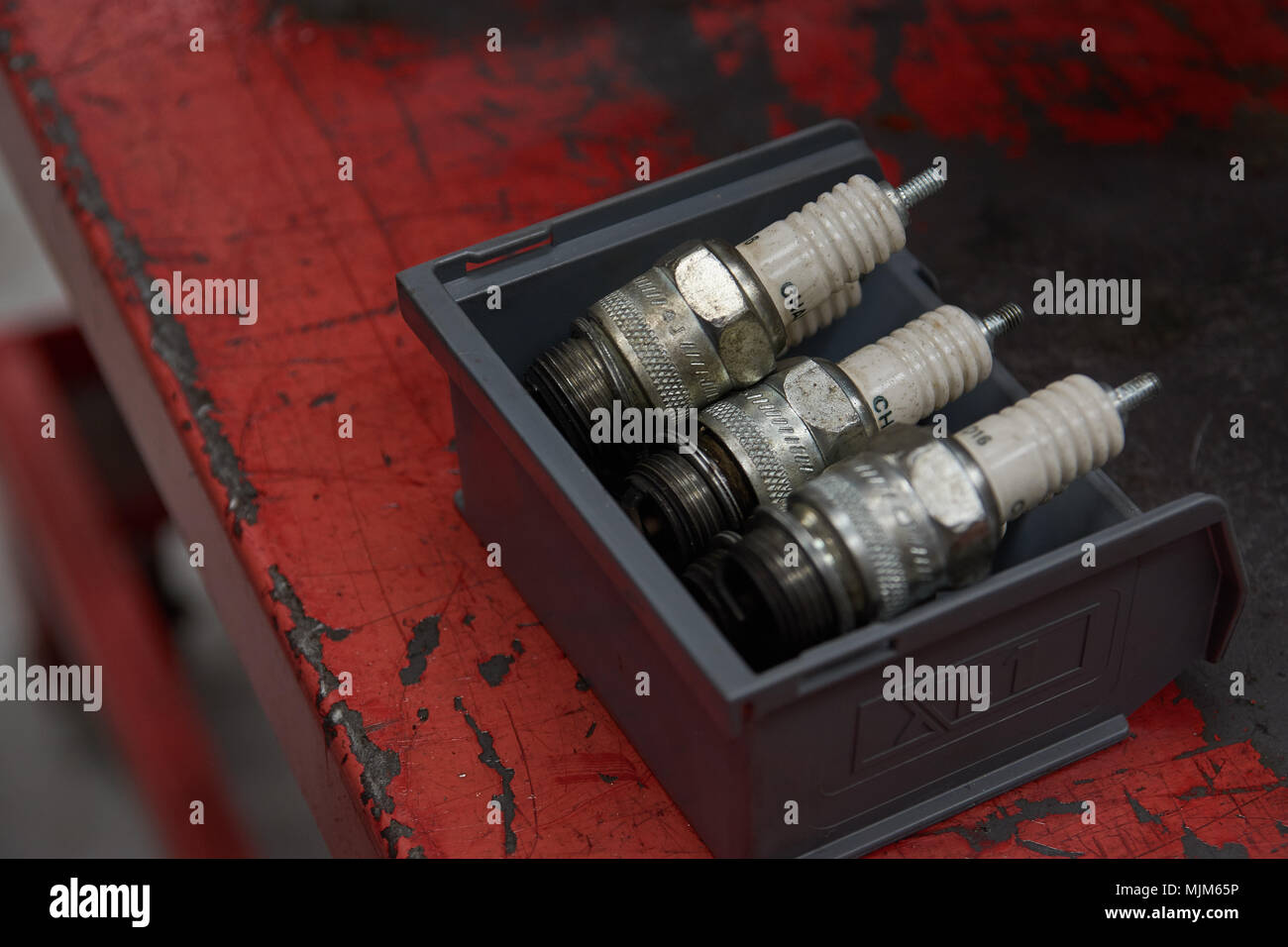 Vintage spark plugs hi-res stock photography and images - Alamy
