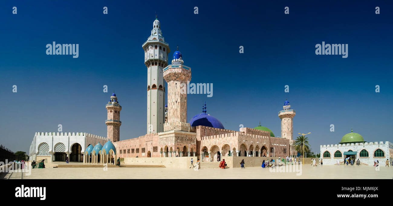 Exterior of Touba Mosque, center of Mouridism and Cheikh Amadou Bamba ...