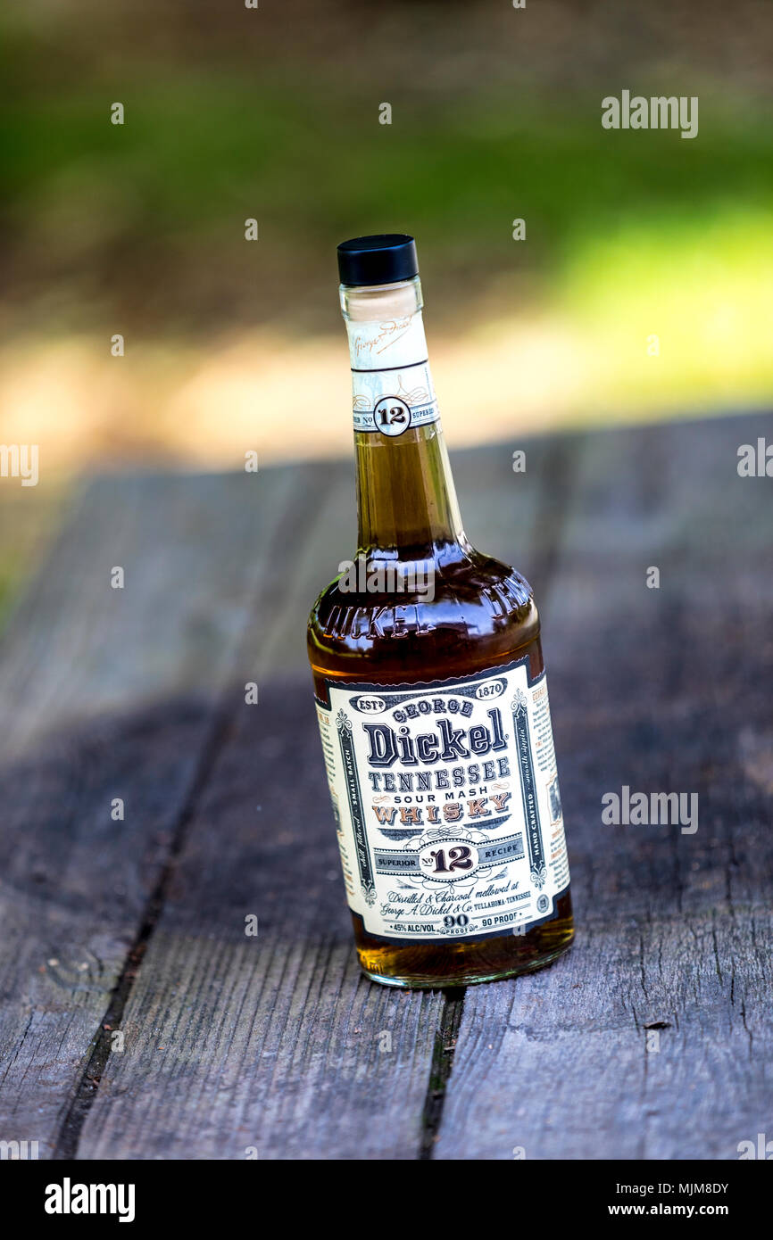 A bottle of George Dickel recipe number 12 sour mash whiskey Stock ...