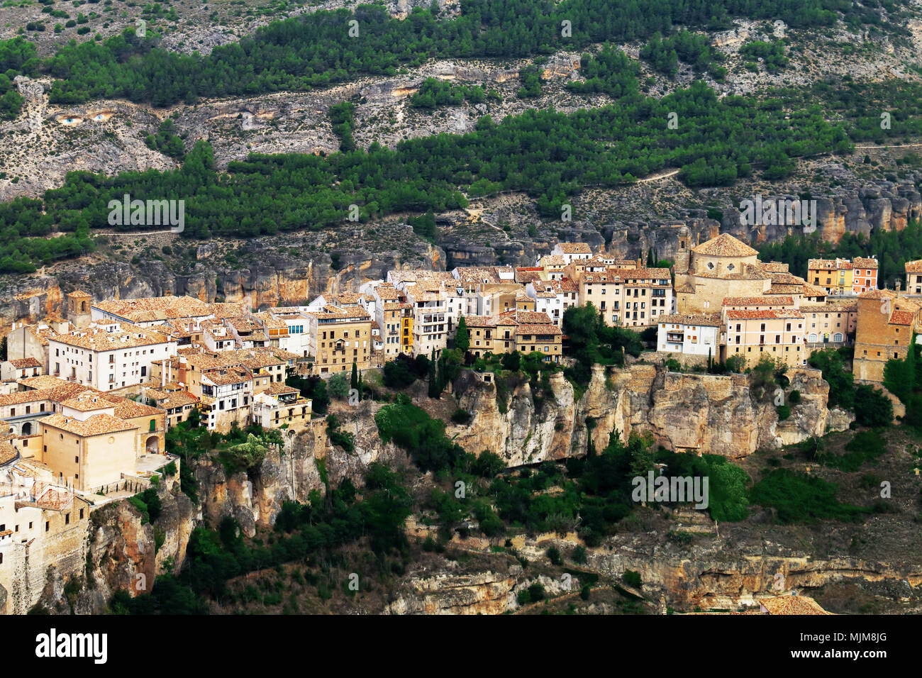 Panoramic view of Cuenca, Spain Stock Photo - Alamy