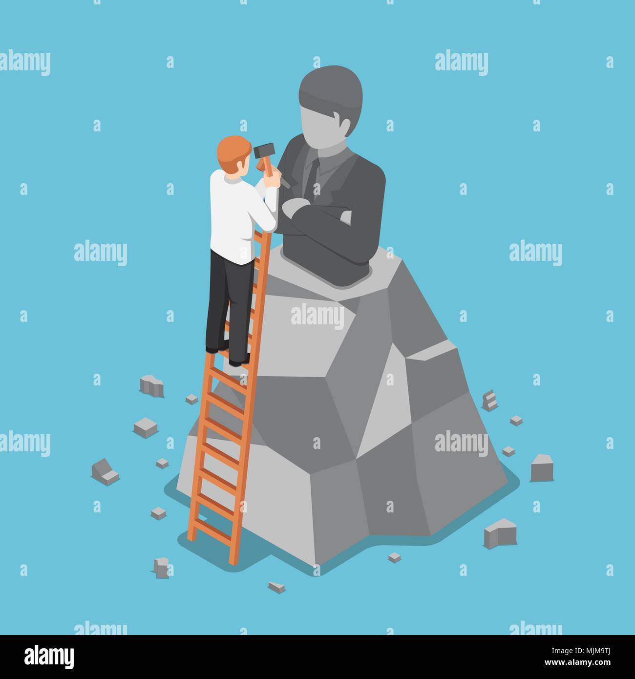 Ceo statue Stock Vector Images - Alamy