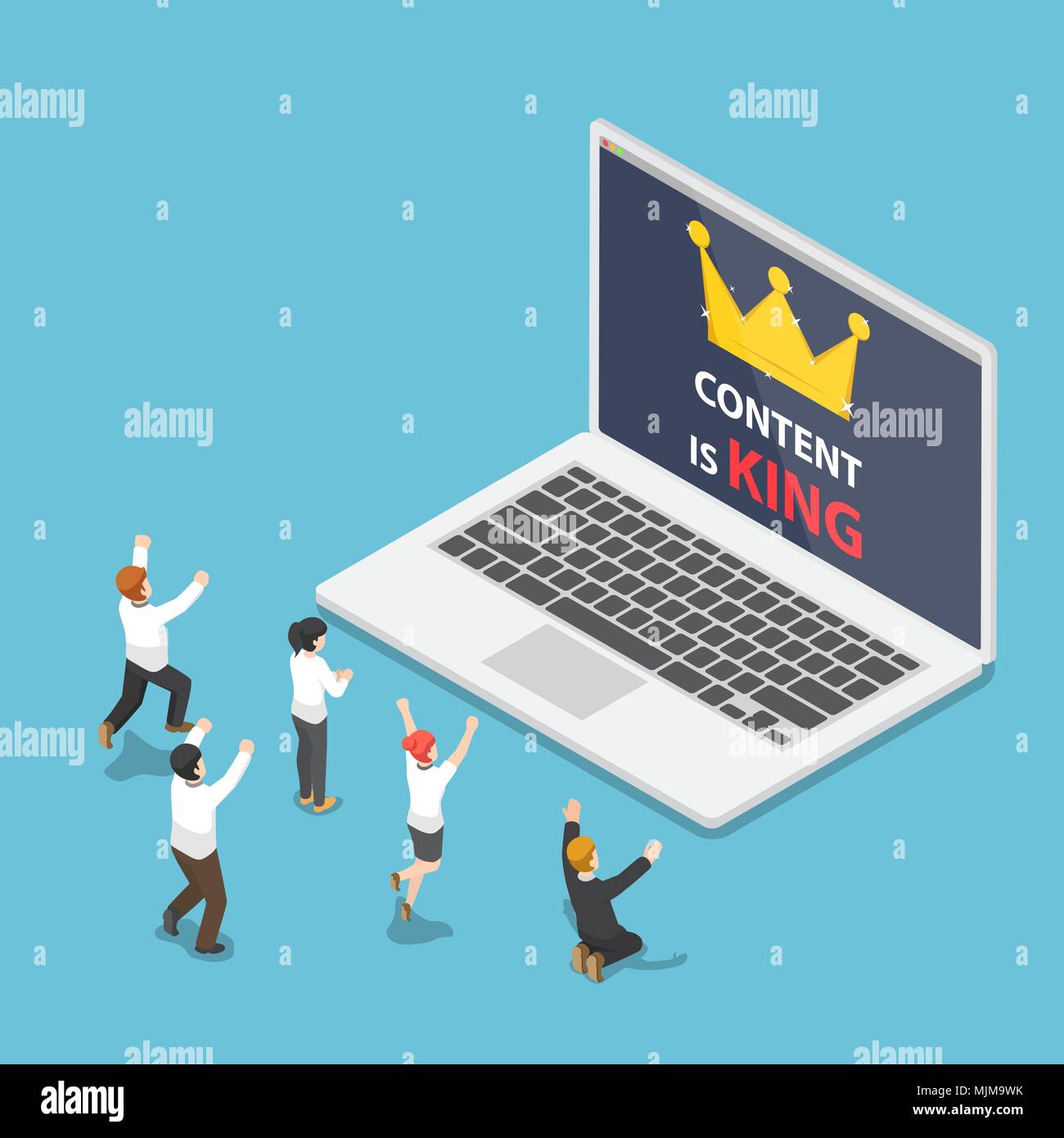 Concept king businessman crown Stock Vector Images - Alamy