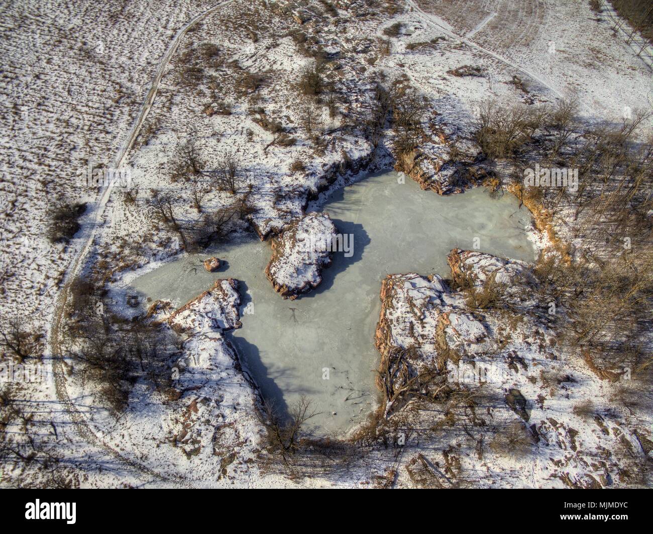 Gitchee Manitou is a Nature Preserve on the Iowa/South Dakota border ...