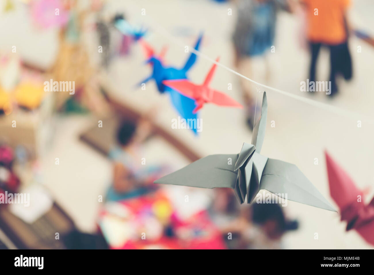 Vector illustration cartoon crane bird hi-res stock photography and ...