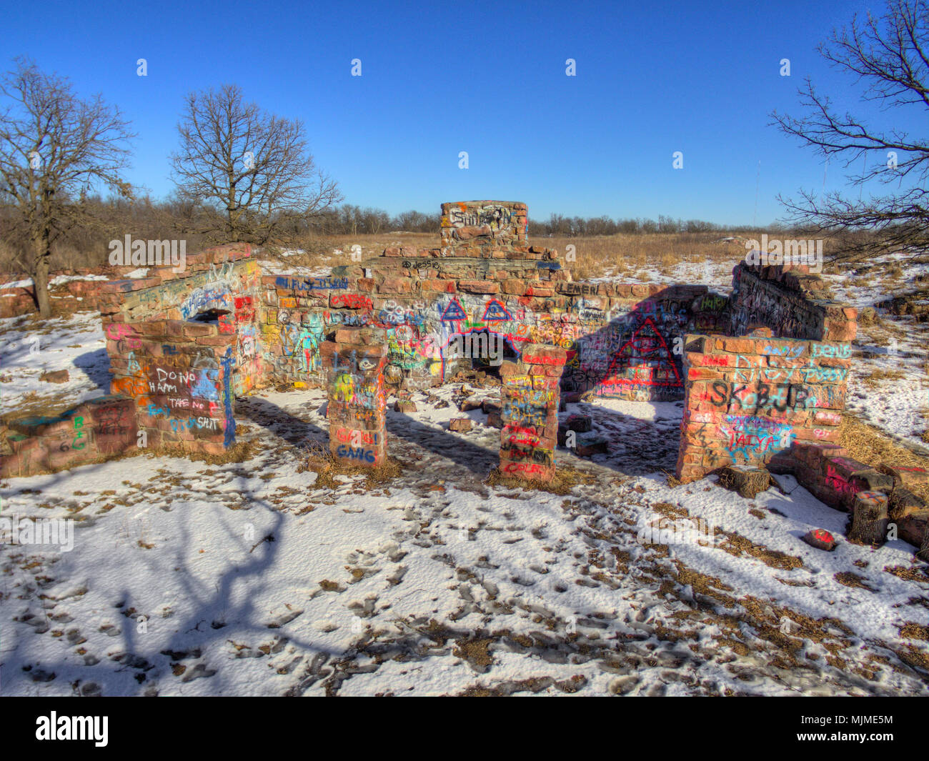 Gitchee Manitou is a Nature Preserve on the Iowa/South Dakota border ...