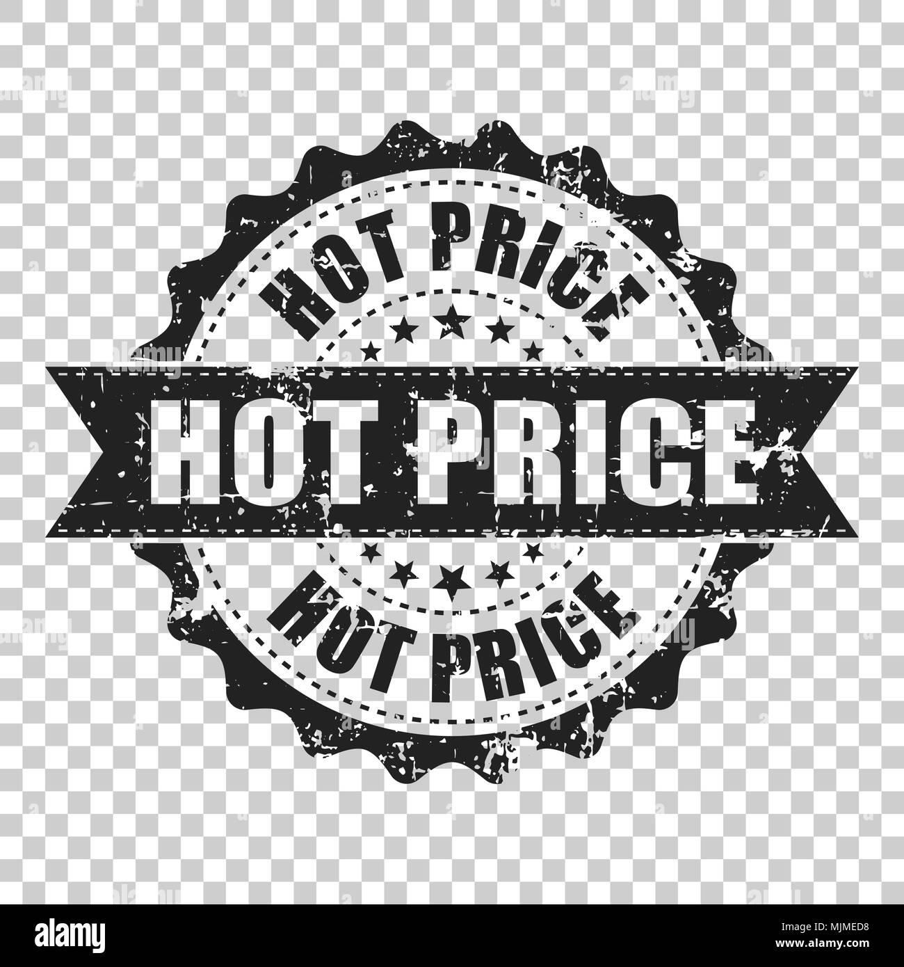 Hot price scratch grunge rubber stamp. Vector illustration on isolated ...