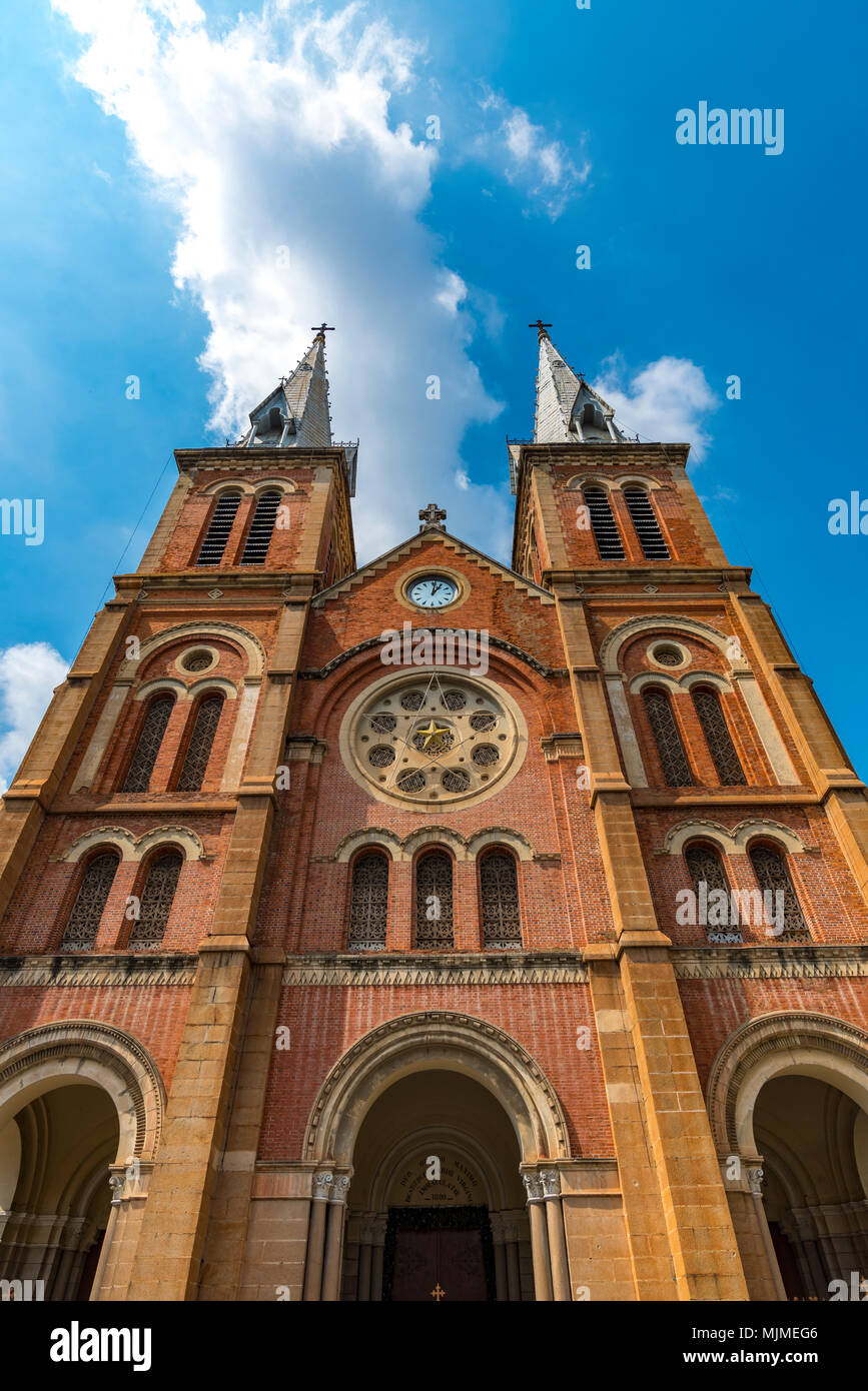 old Catholic Church in Vietnam Stock Photo - Alamy