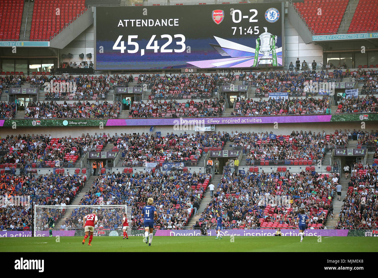 Wembley scoreboard hi-res stock photography and images - Alamy