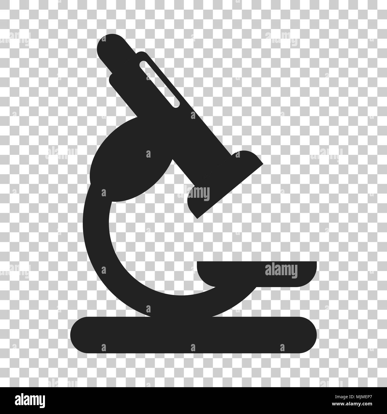 Microscope lab icon. Vector illustration on isolated transparent ...
