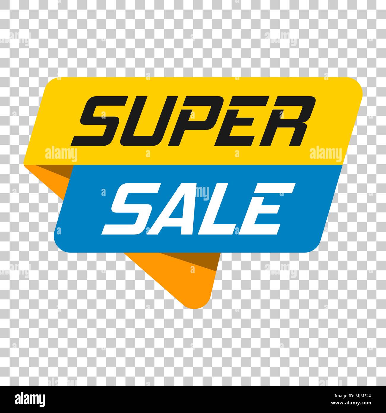 Super sale banner badge icon. Vector illustration on isolated ...