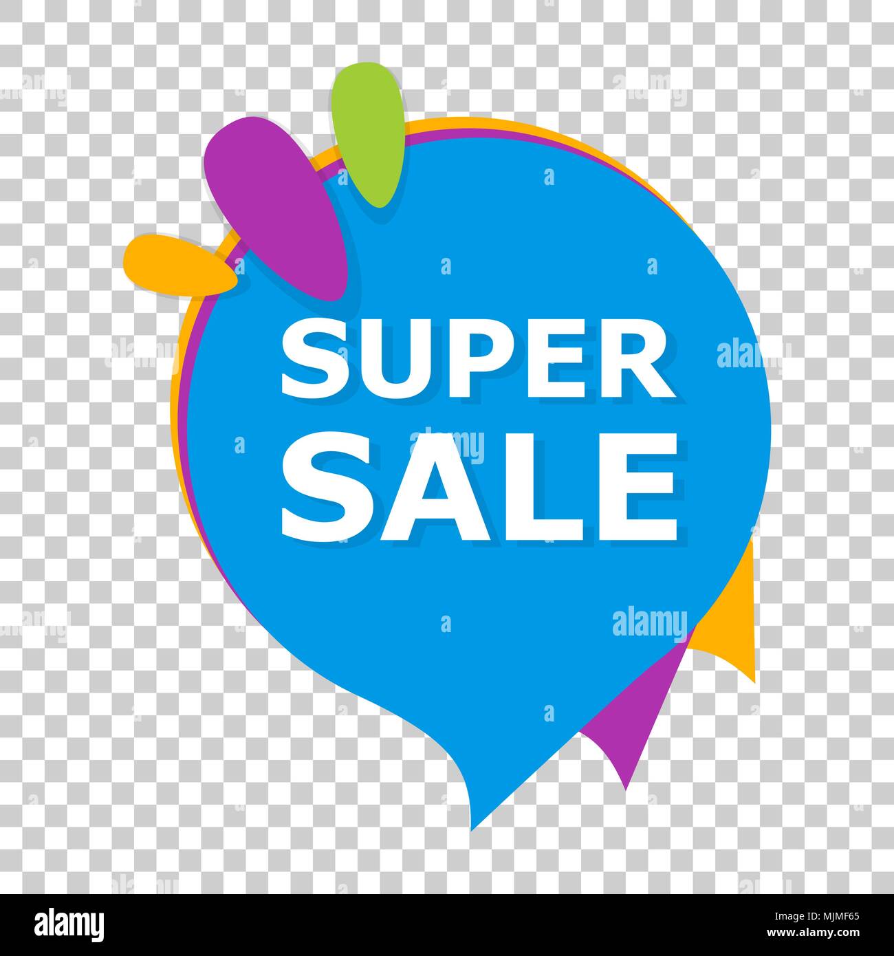 Super sale banner badge icon. Vector illustration on isolated ...