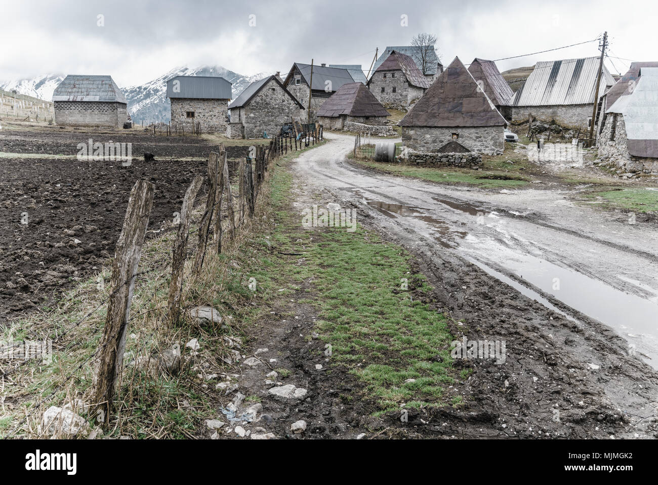 Old buildings in rural village hi-res stock photography and images - Alamy