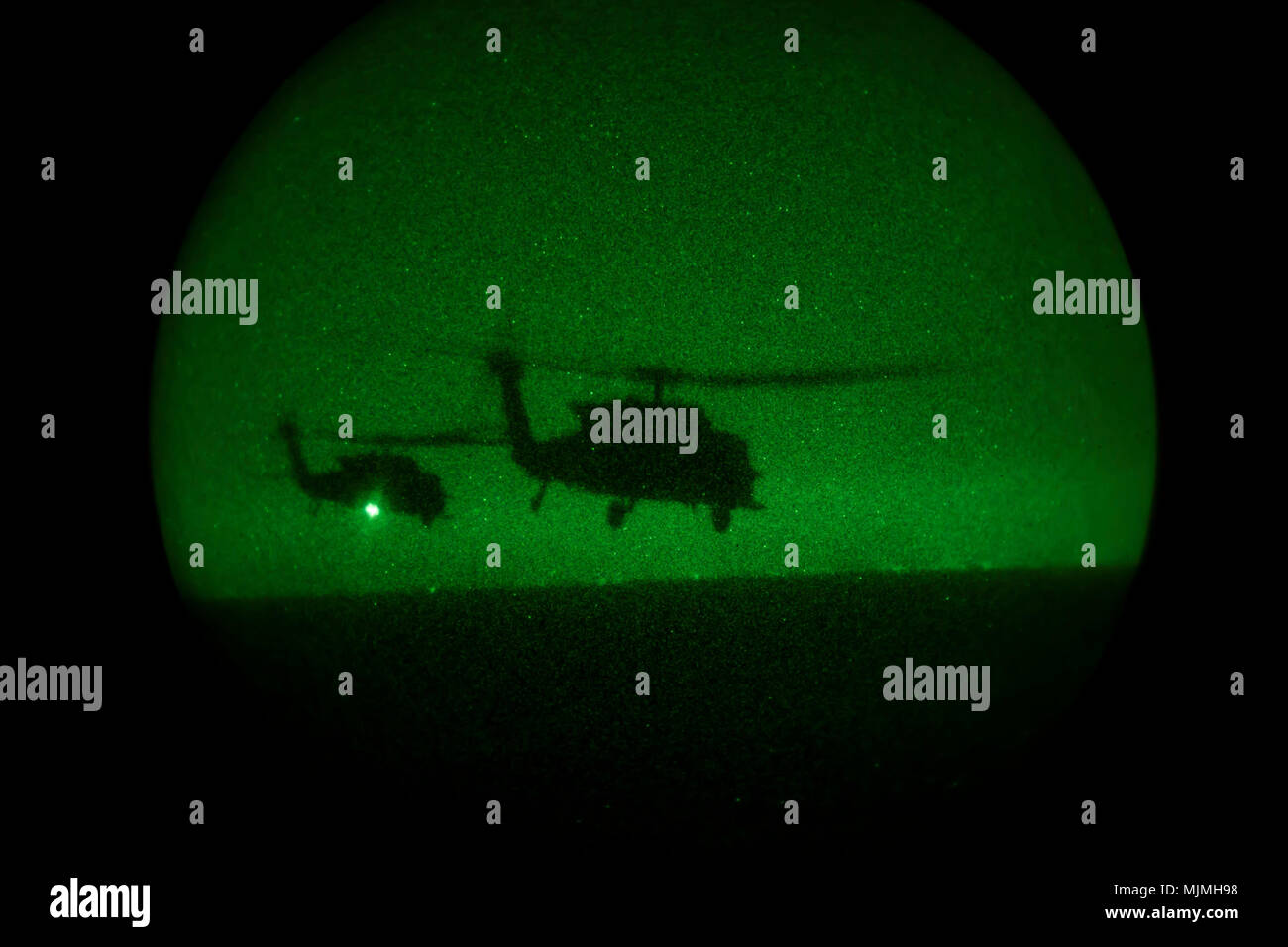 U.S. Army MH-60 Black Hawks with the 160th Special Operations Aviation ...