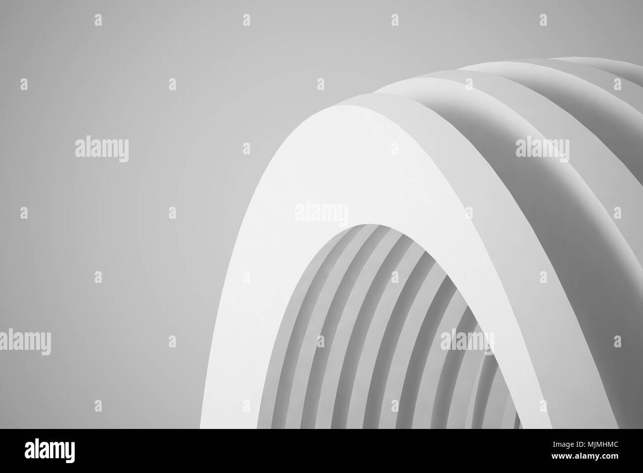 3d White Modern Building Concept Stock Photo - Alamy