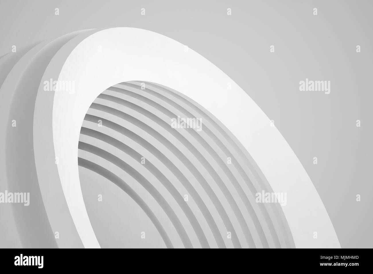 3d White Modern Building Concept Stock Photo - Alamy