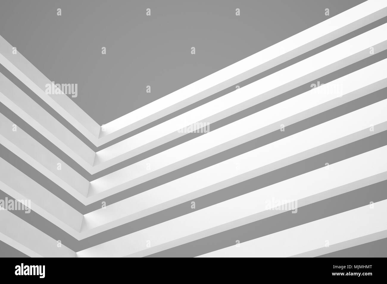 3d White Modern Building Concept Stock Photo - Alamy