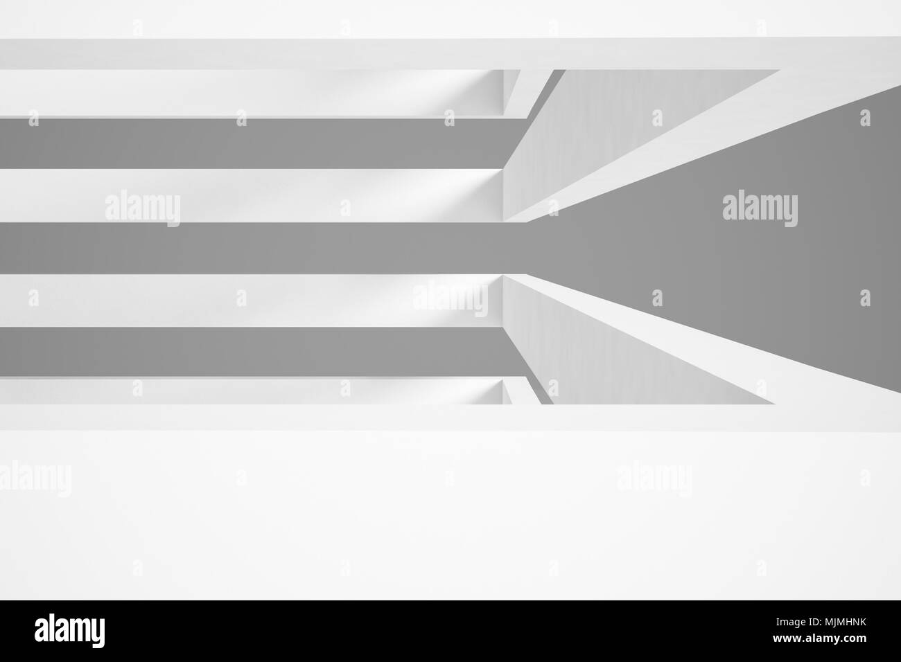 3d White Modern Building Concept Stock Photo - Alamy