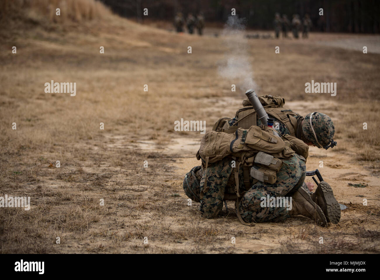 U.S. Marines with Company F., 2nd Battalion, 8th Marine Regiment, use ...