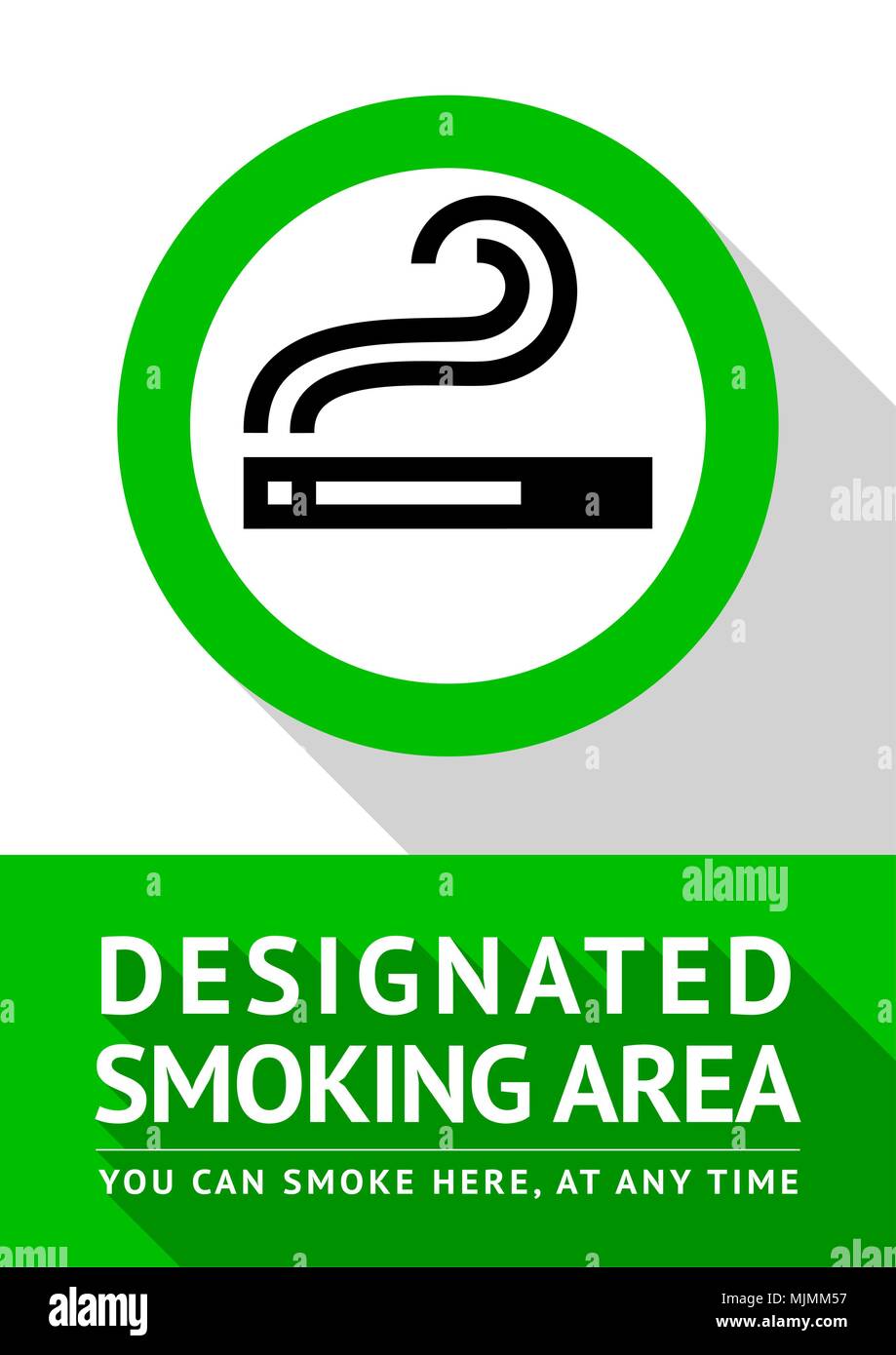 Smoking place poster Stock Vector Image & Art - Alamy