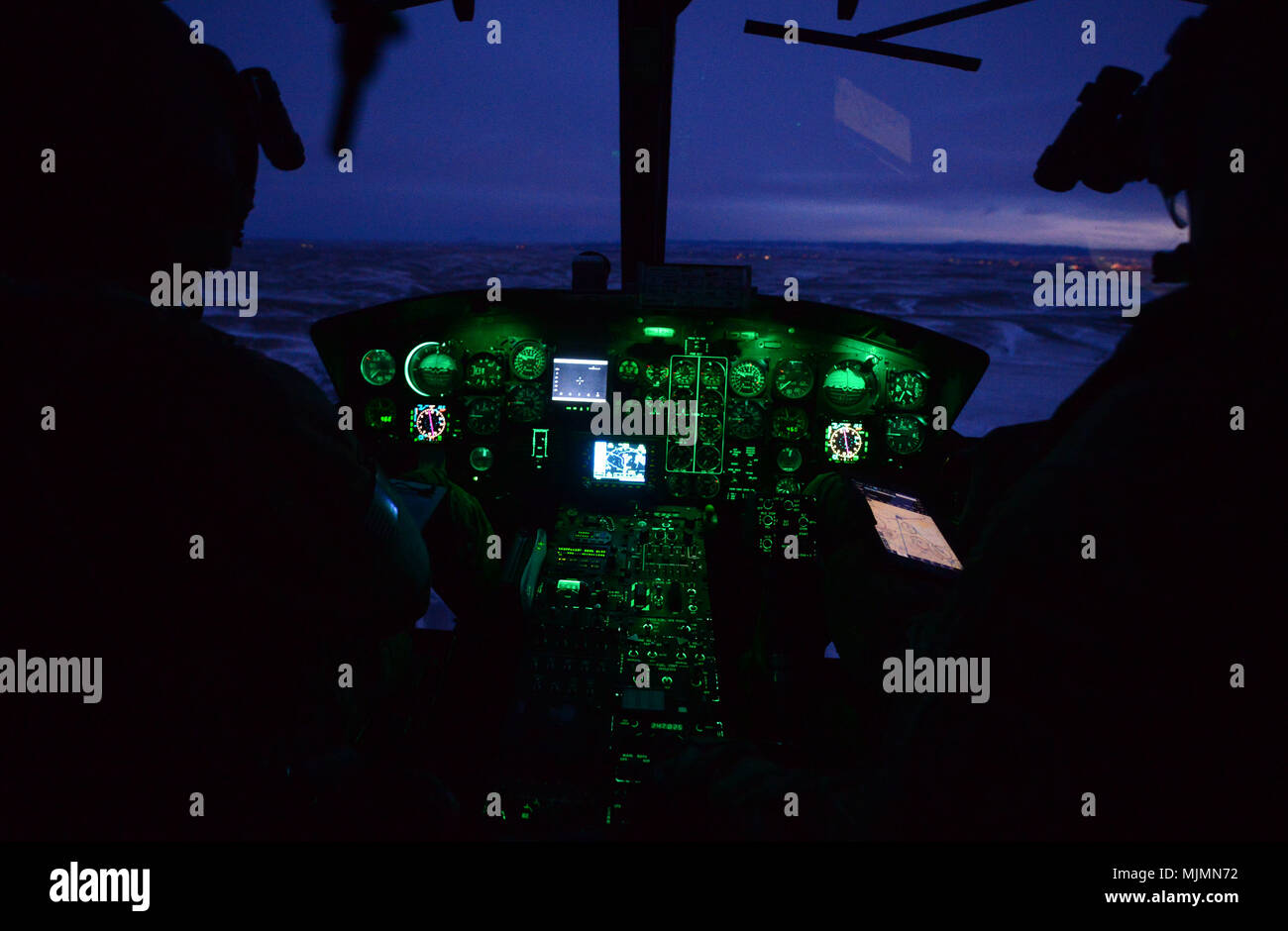 A UH-1N Huey from the 37th Helicopter Squadron at F.E. Warren Air Force ...