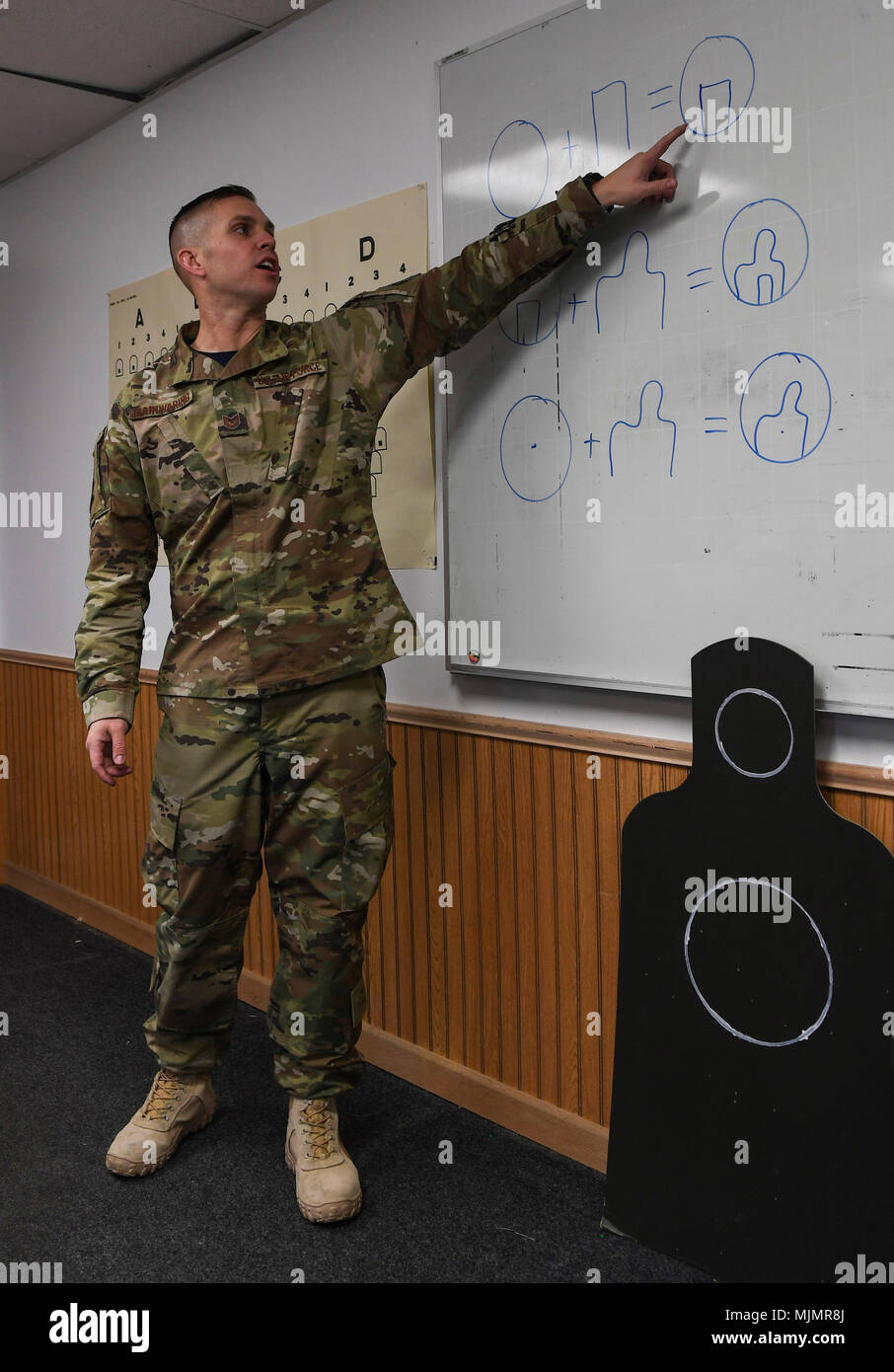 Tech. Sgt. Adam Mainwaring, 5th Security Forces Squadron combat arms ...