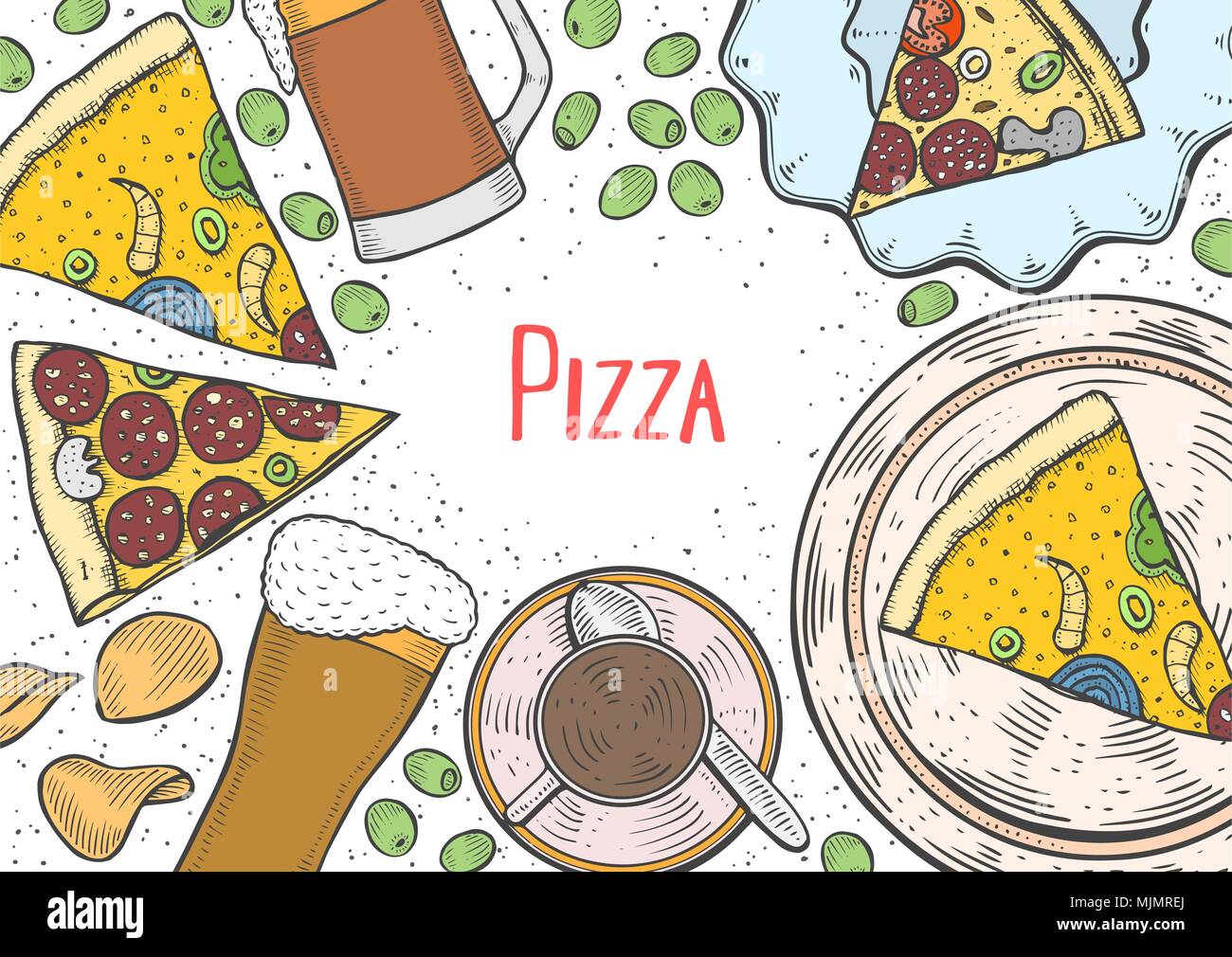 Foodbackground Stock Vector Images - Alamy