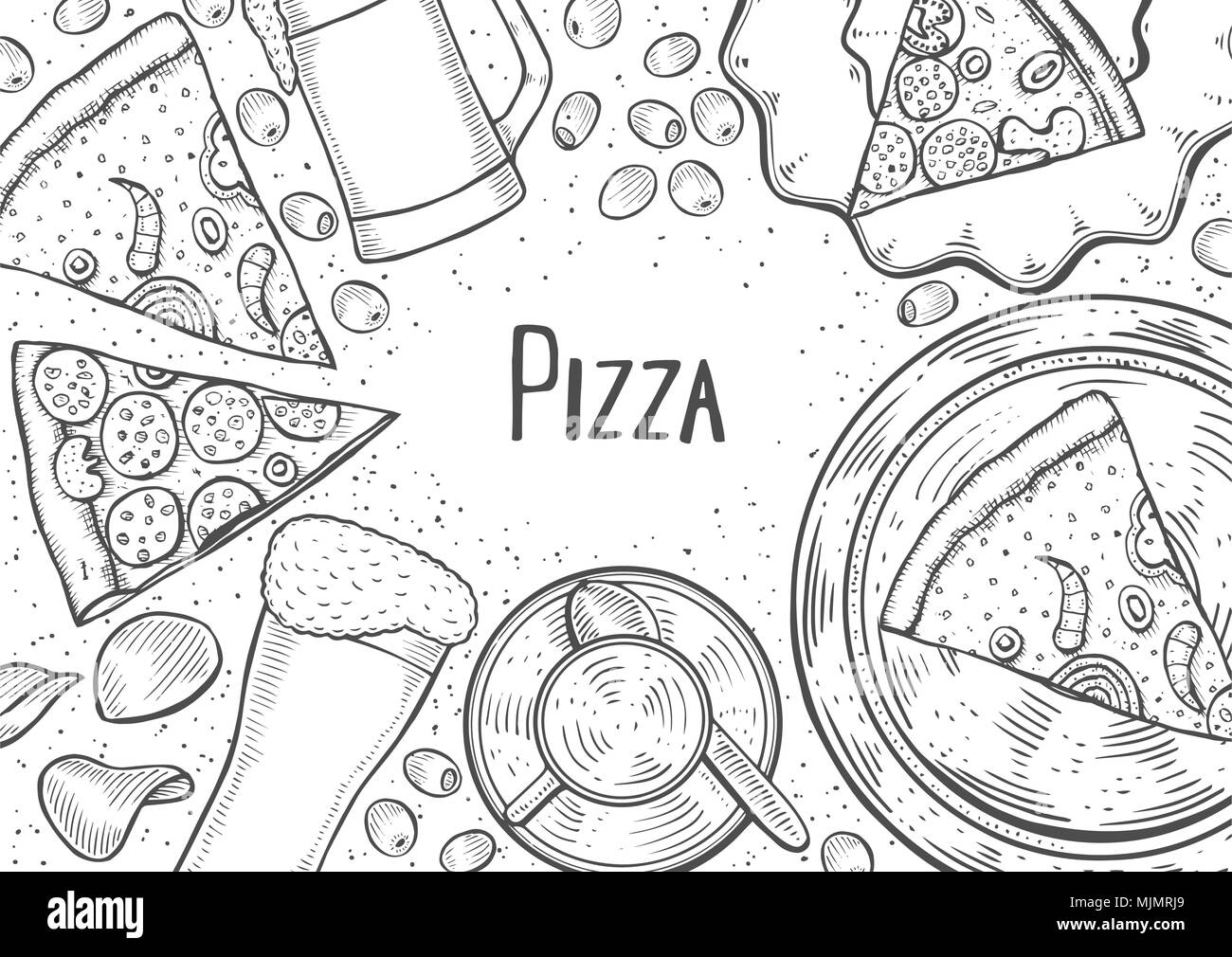 Foodbackground Stock Vector Images - Alamy