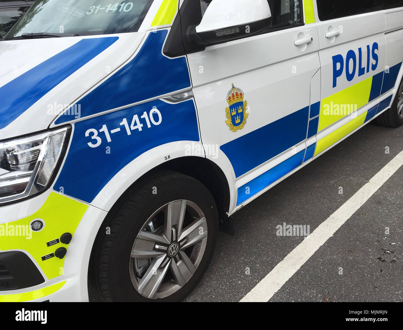 Swedish police car hi-res stock photography and images - Alamy