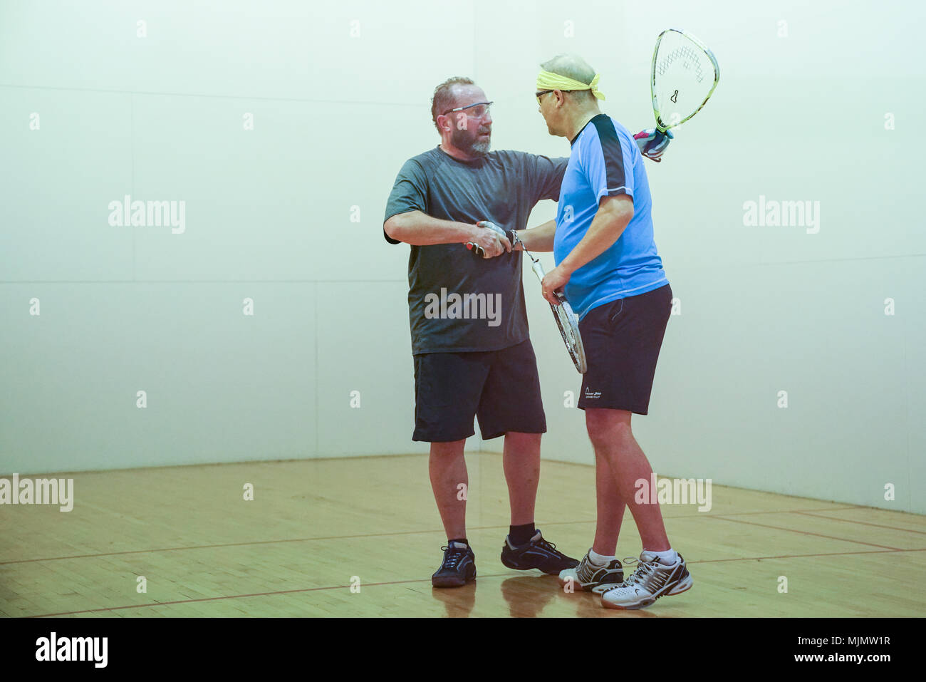 Scott Husted, 50th Mission Support Group, left, congratulates Billy Ray ...