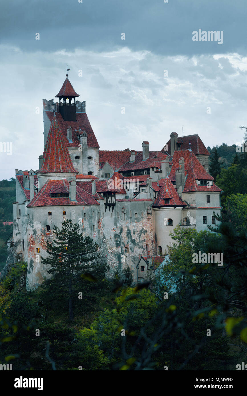 Mysterious Bran castle, also called Dracula's castle. Brasov, Romania ...