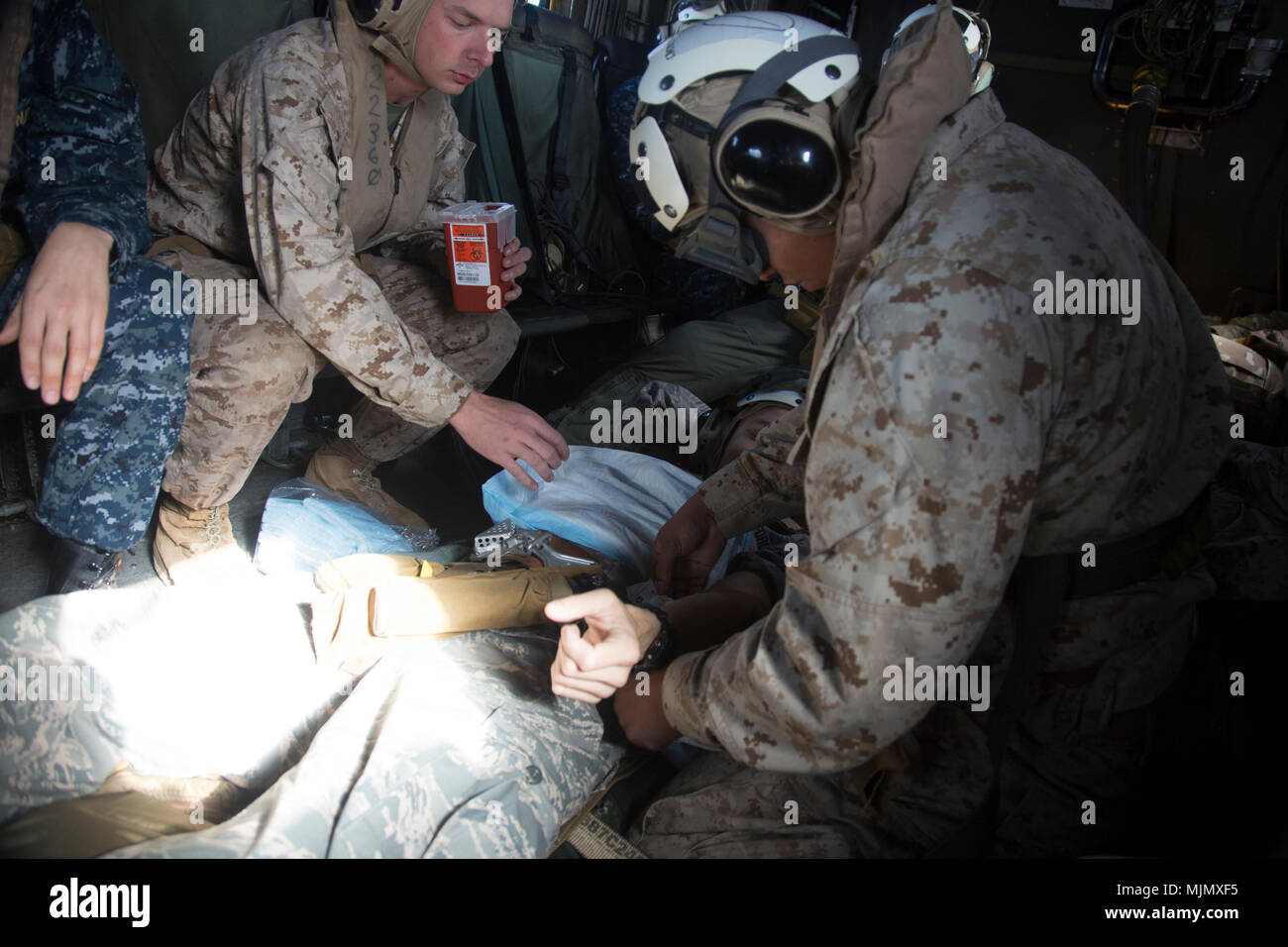 Navy Hospitalman Isreal Cespedes, a corpsman with Bravo Company, 3rd ...
