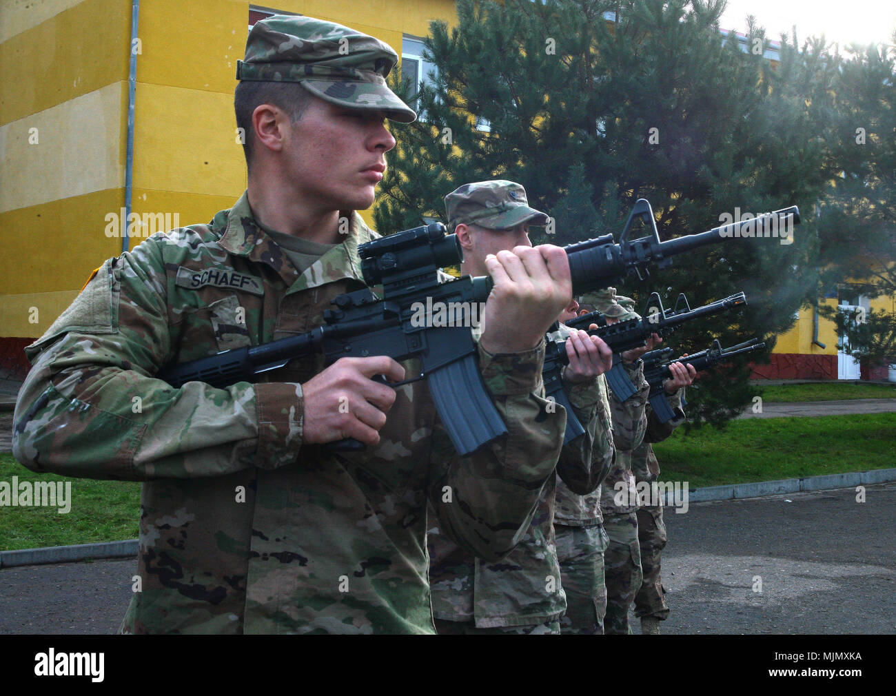 Yavoriv, Ukraine – 27th IBCT soldiers assigned to the Joint ...