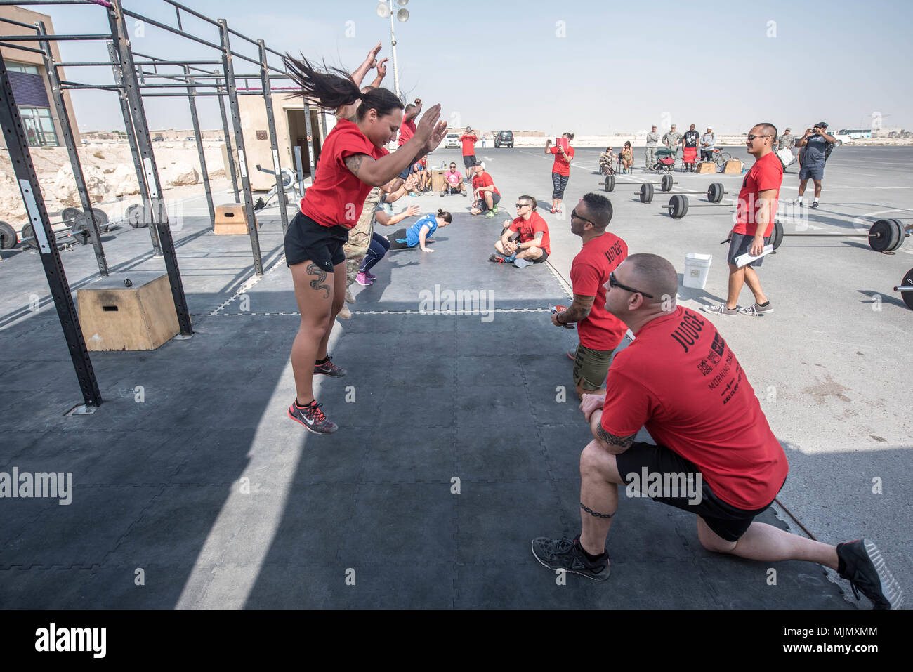 U.S. Air Force Staff Sgt. Vanessa Potchebski, a medical technician with ...