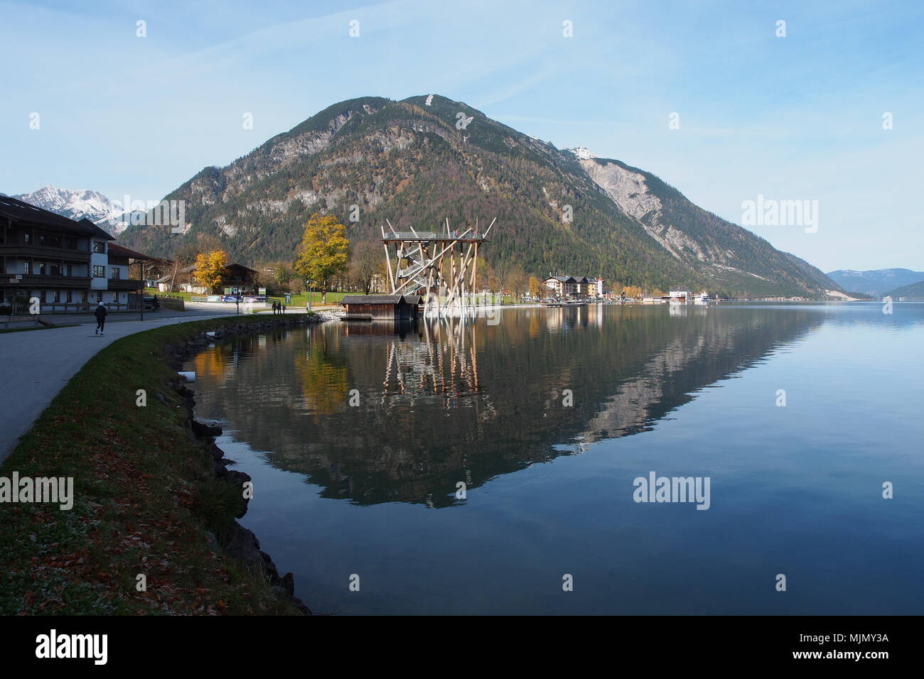View over the lake achensee hi-res stock photography and images - Alamy