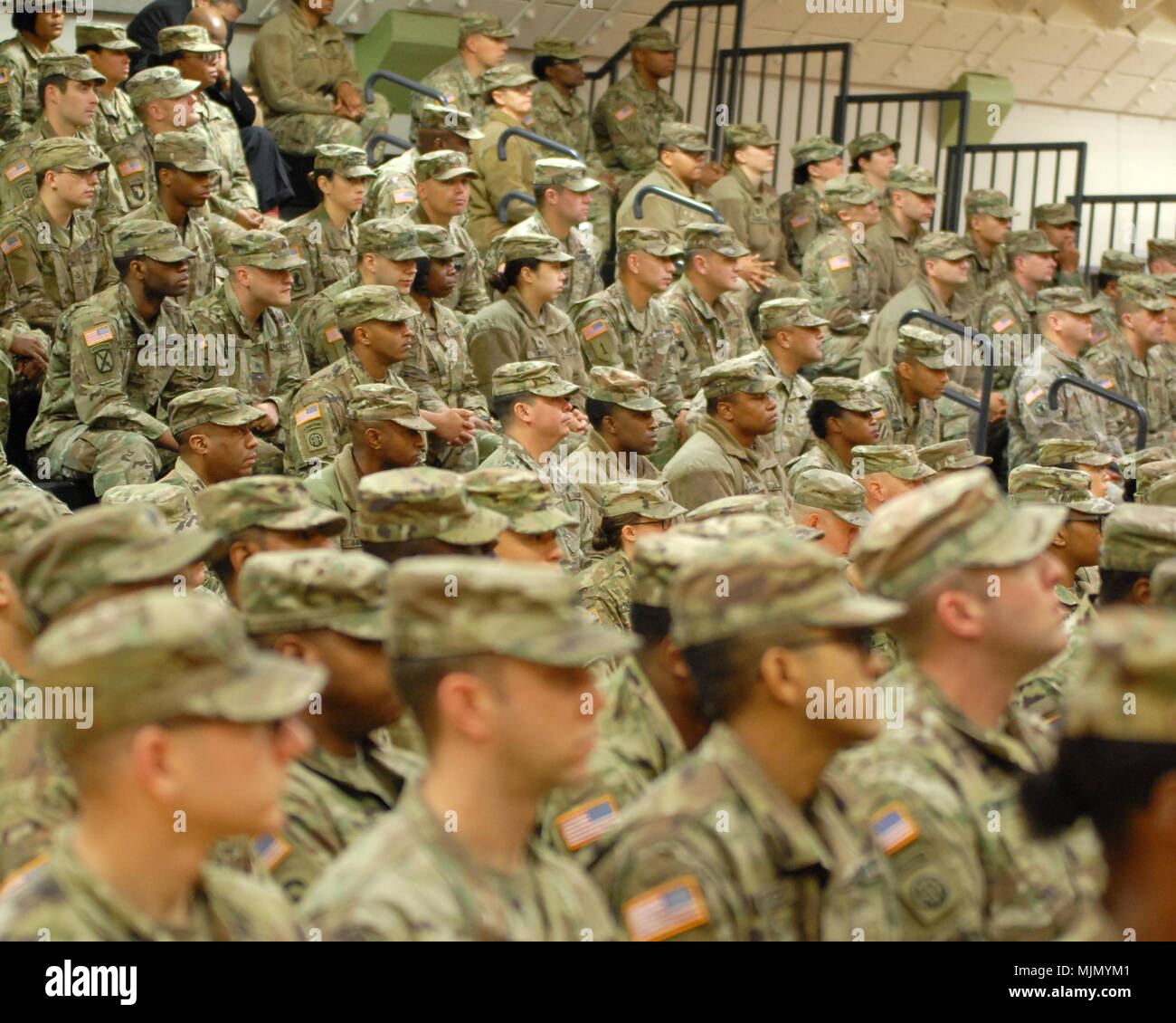 FORT KNOX, Ky. - Soldiers from the 1st Theater Sustainment Command look ...