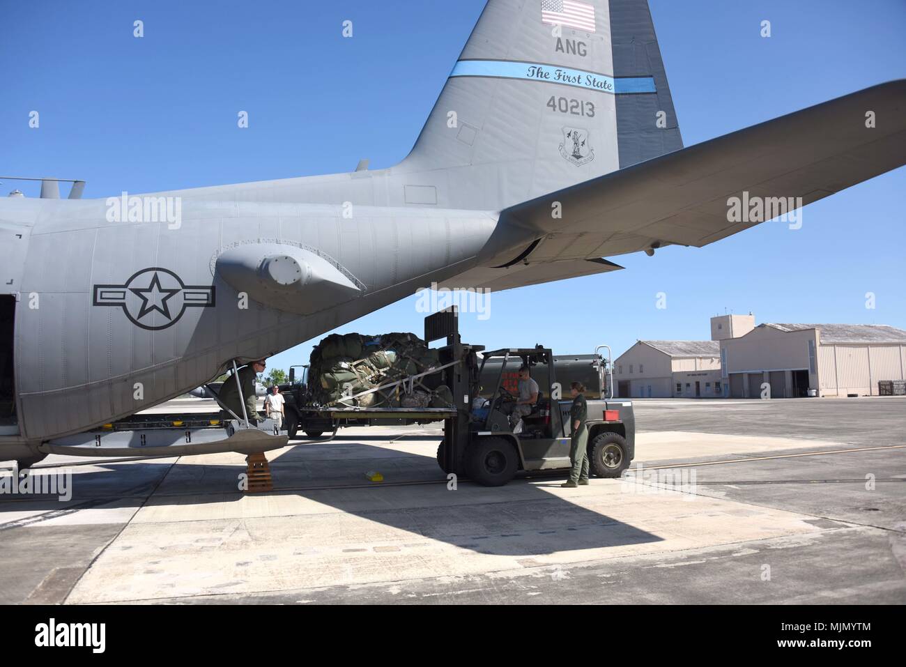 PUERTO RICO AIR NATIONAL GUARD BASE, PR.- Members of the 166th ...