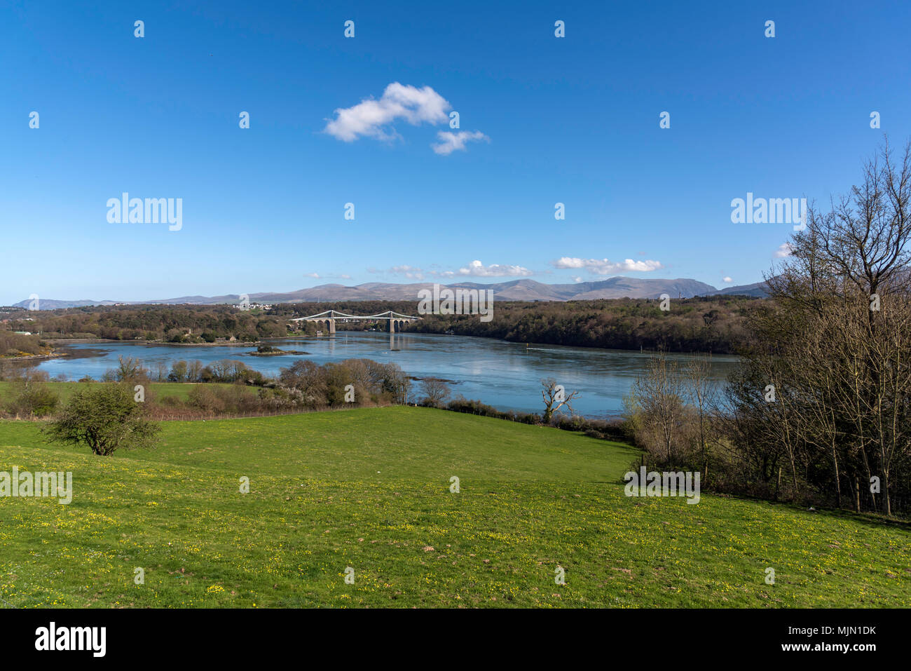 Menai Suspension Bridge Stock Photo - Alamy