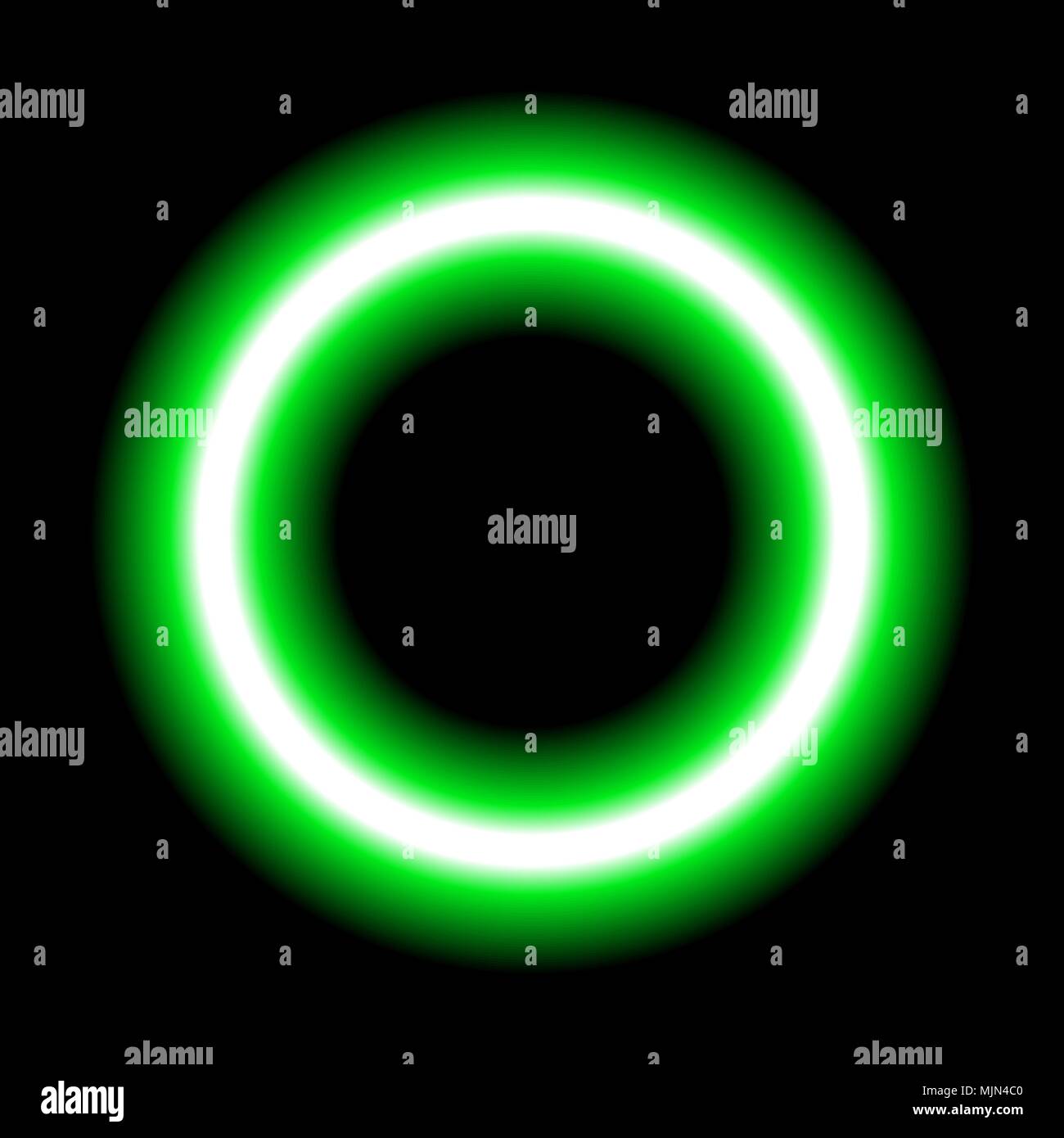 Glowing green neon frame on Stock Vector Images - Alamy