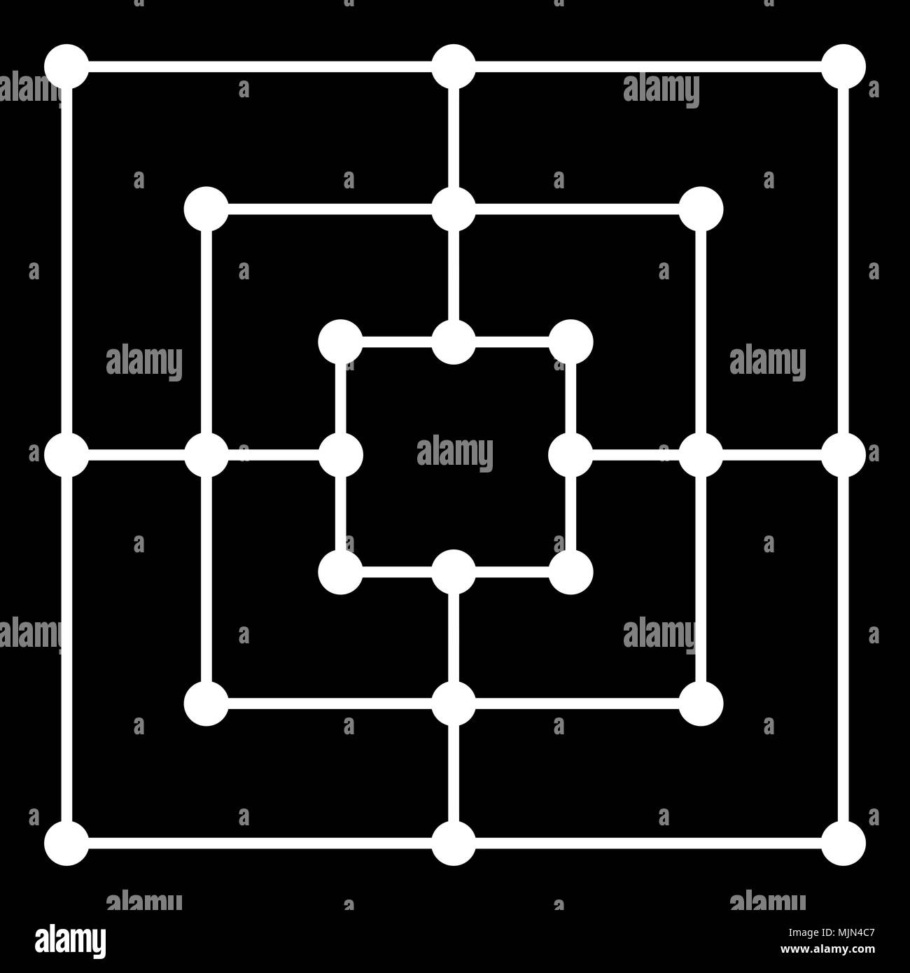 Nine mens morris hi-res stock photography and images - Alamy