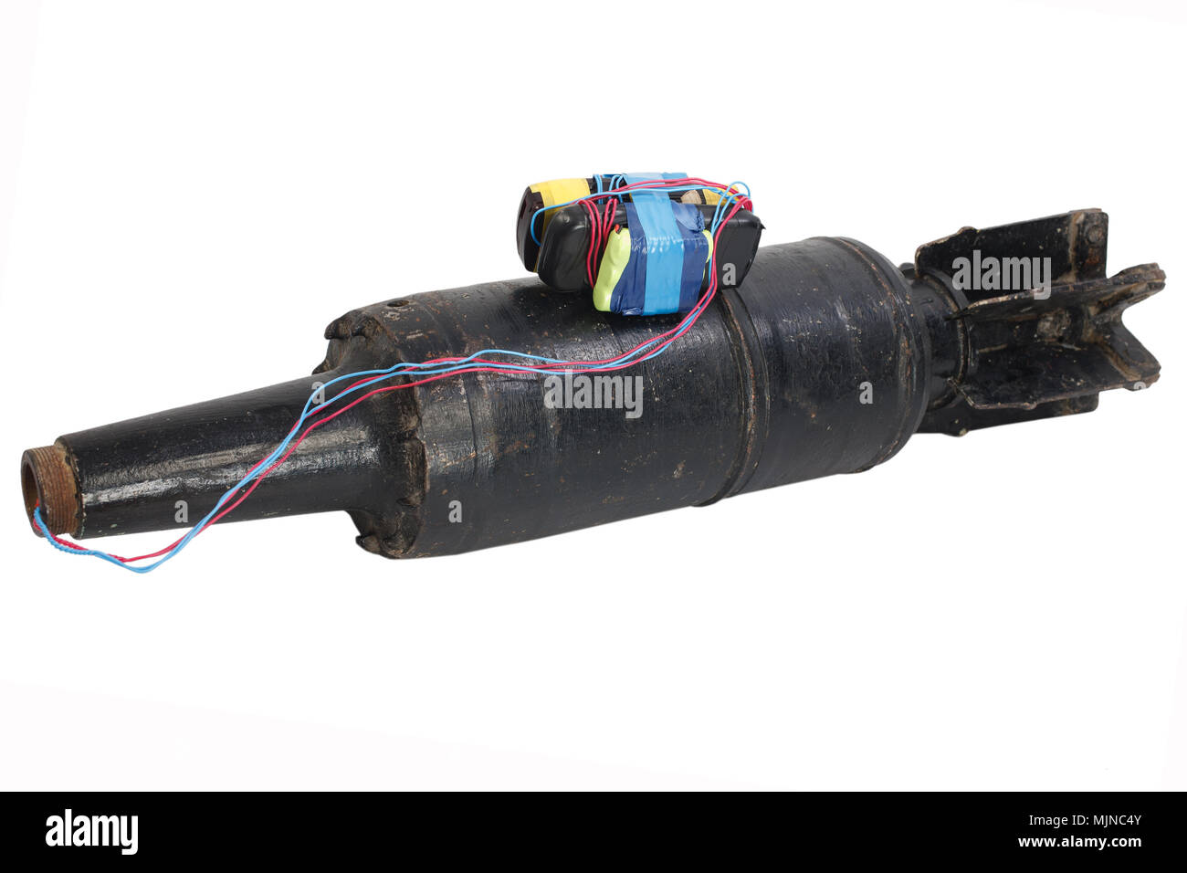 IED (improvised explosive device) with 125mm USSR Tank HEAT Projectile ...