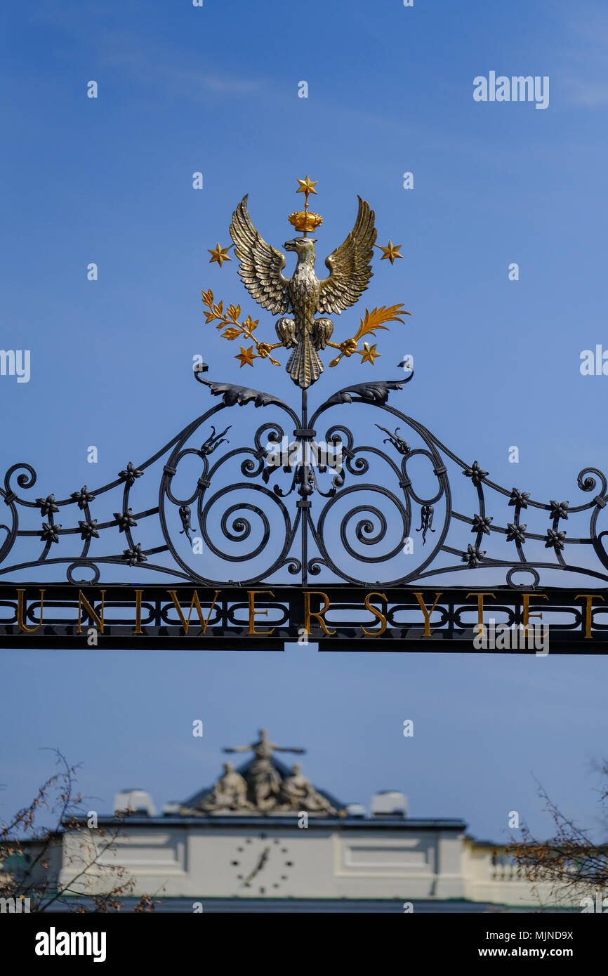 Warsaw university gate hi-res stock photography and images - Alamy
