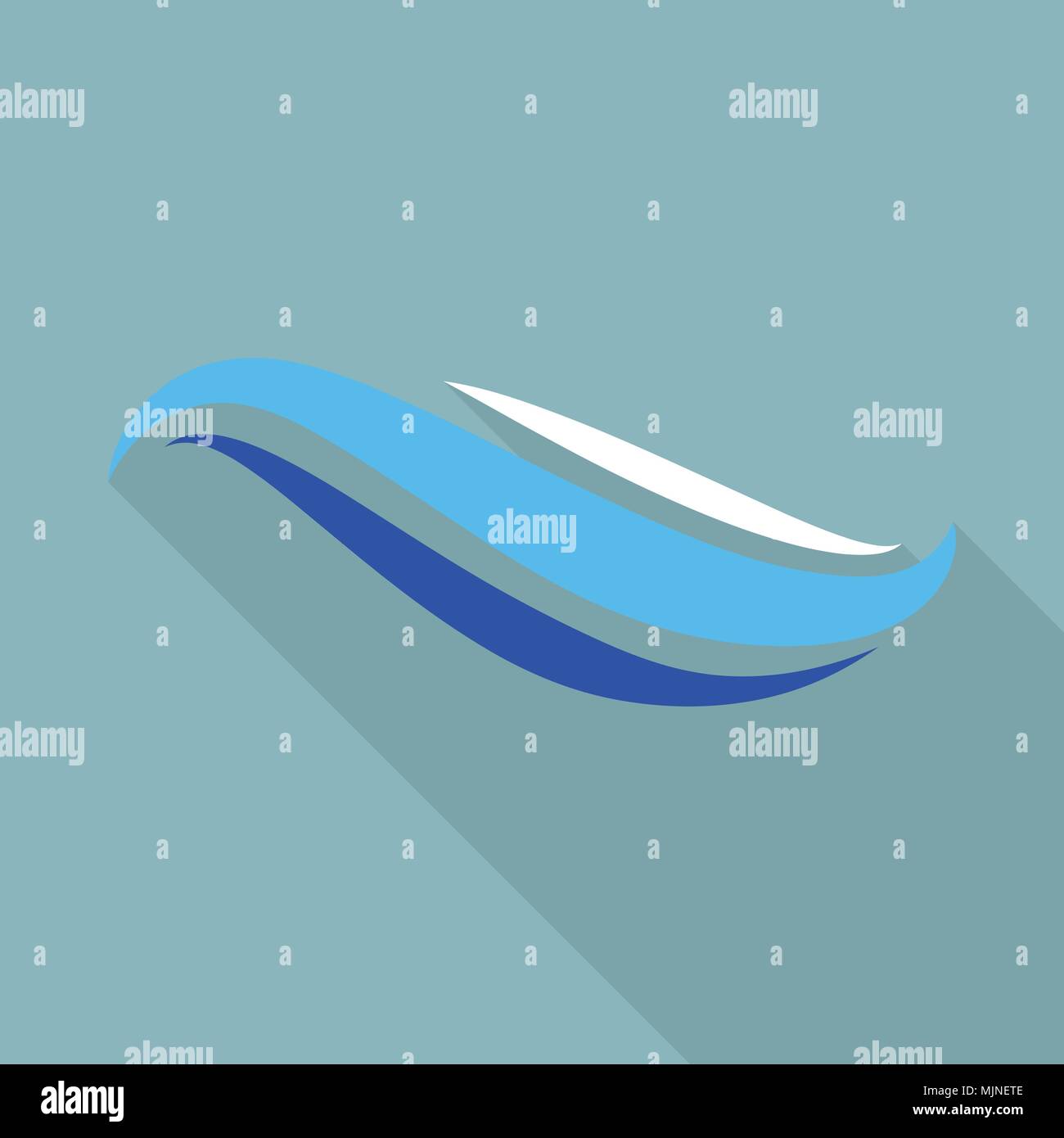 Small wave icon, flat style Stock Vector Image & Art - Alamy