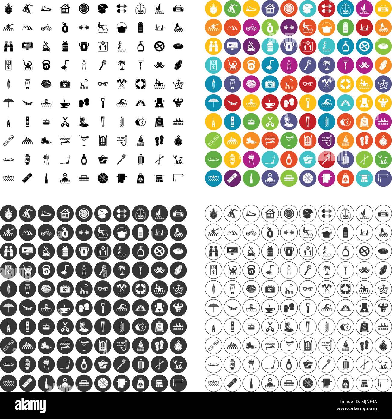 100 human health icons set vector variant Stock Vector Image & Art - Alamy
