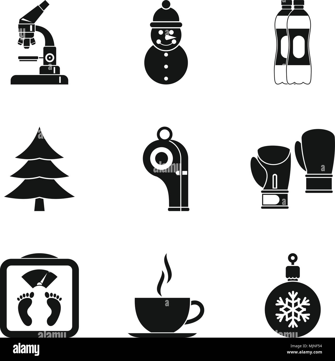 Wellness center icons set, simple style Stock Vector Image & Art - Alamy